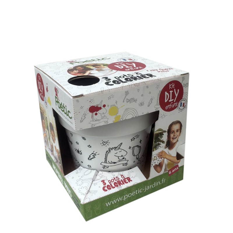 Κιτ ζωγραφικής 3 pots a colorier - Green Gardens - ΦΥΤΩΡΙΑ ΠΑΓΚΑΛΟΣ